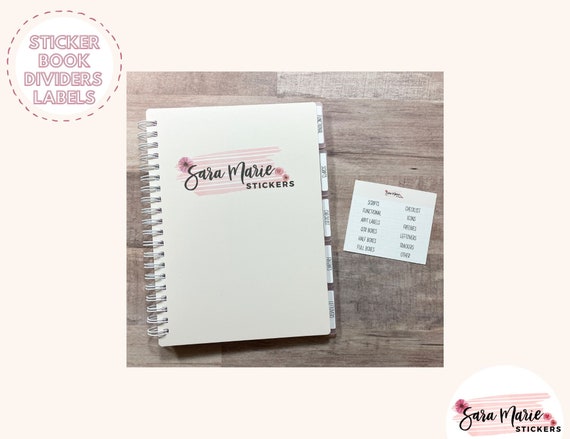 Divider LABELS Reusable Sticker Book - Etsy