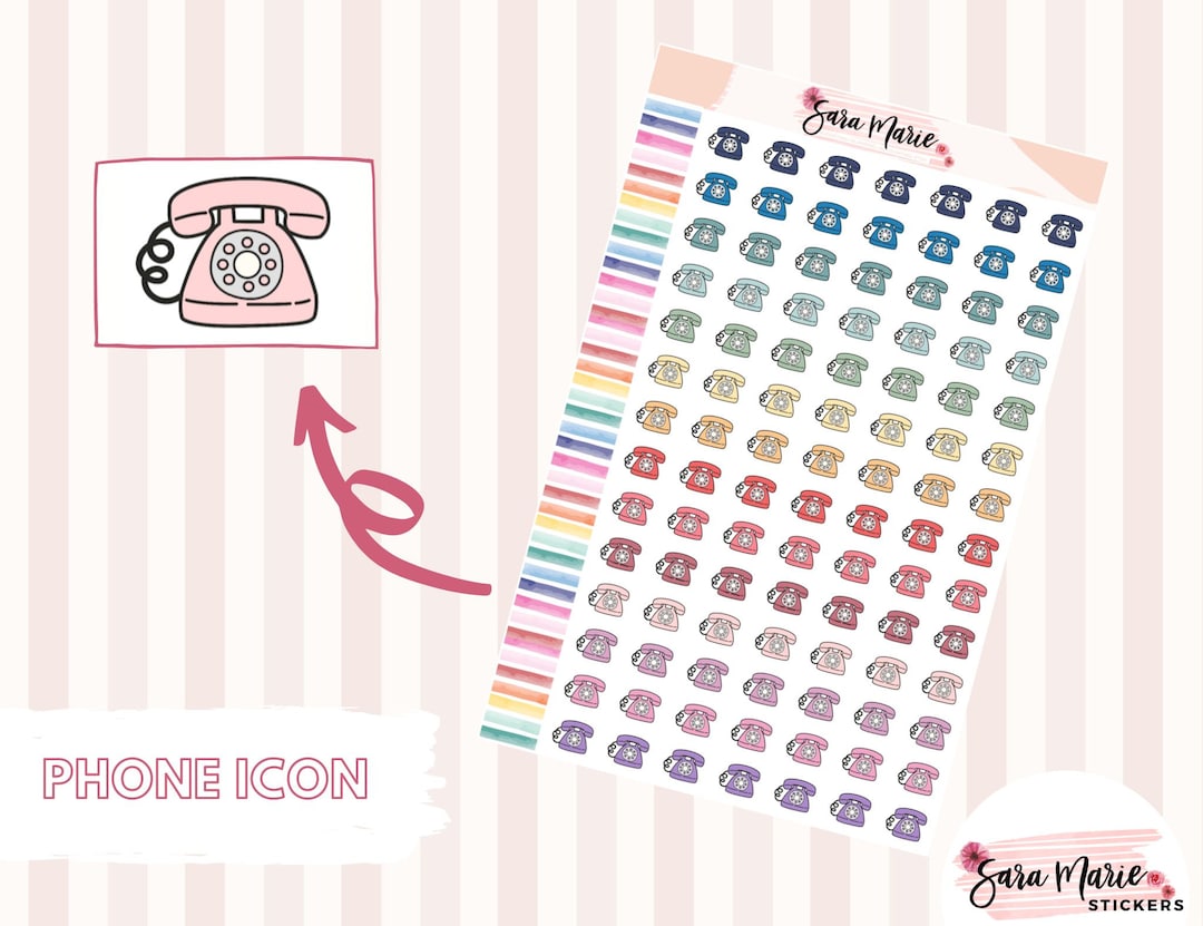 Phone Icons - SMS Colors - Etsy