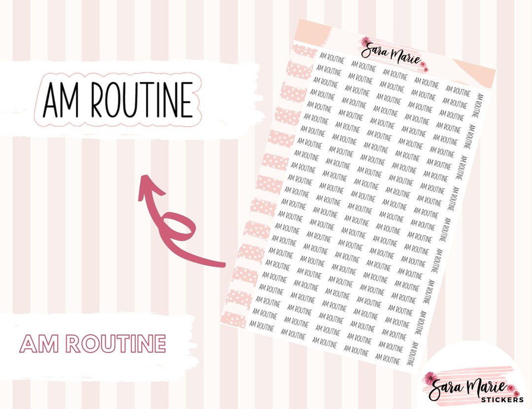 AM ROUTINE Mini Scripts - Etsy