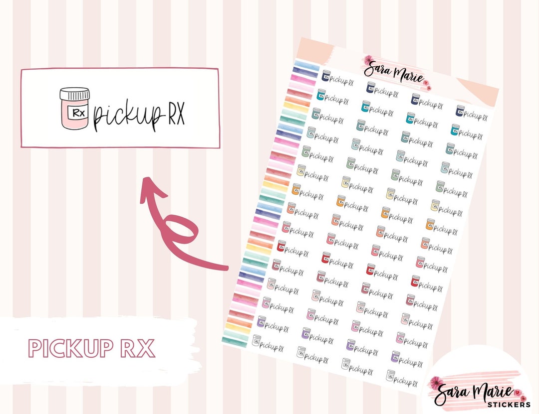 PICKUP RX Planner Stickers - Etsy