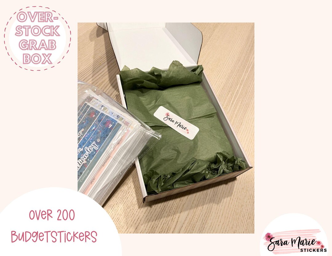 8.5x11 BUDGET - Overstock Grab BOX - Etsy