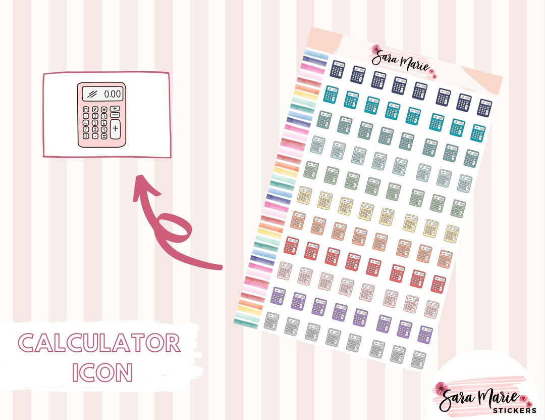 Calculator Icons - SMS Colors - Etsy