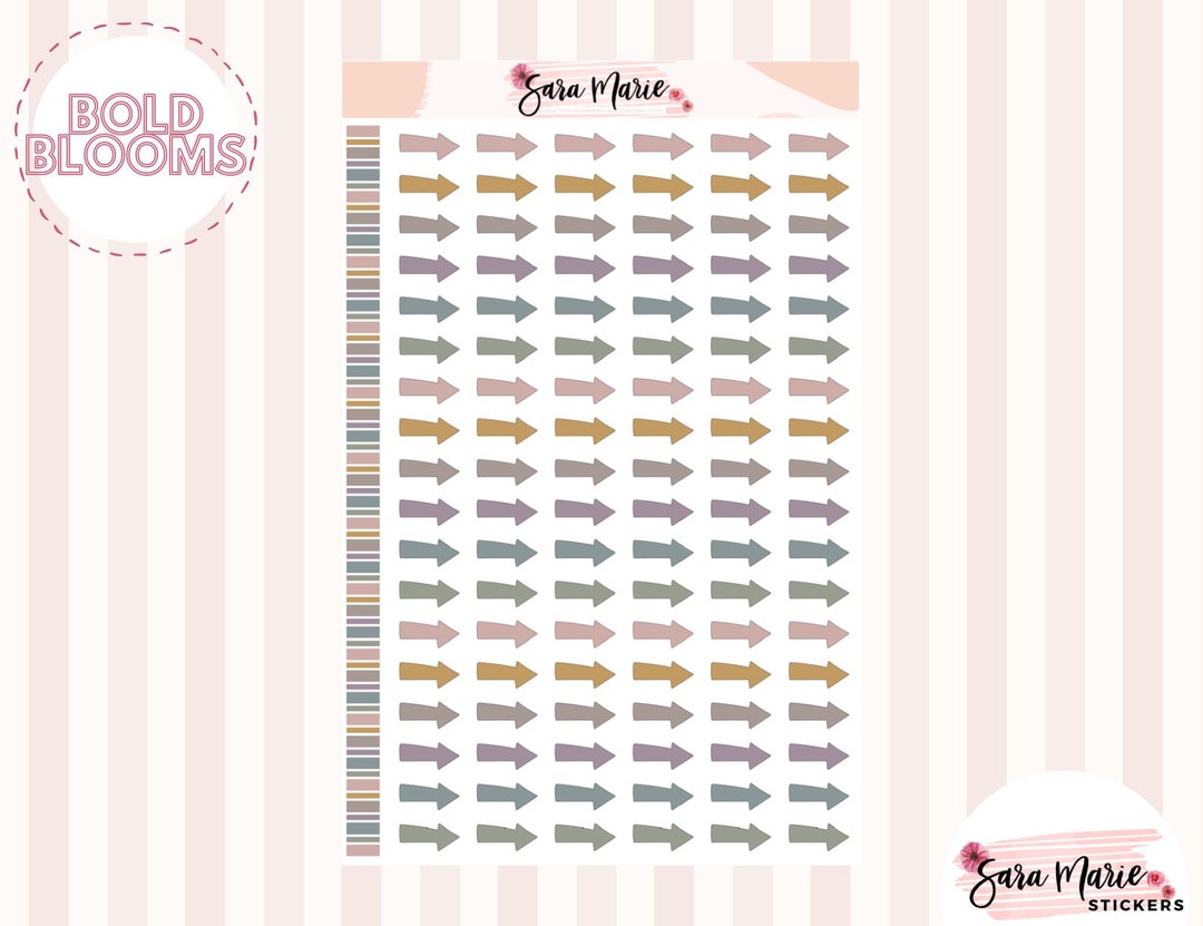 Doodle Arrows - Bold Blooms - Etsy