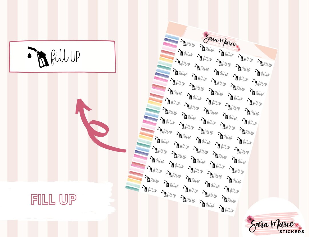 Neutral - FILL UP Planner Stickers - Etsy