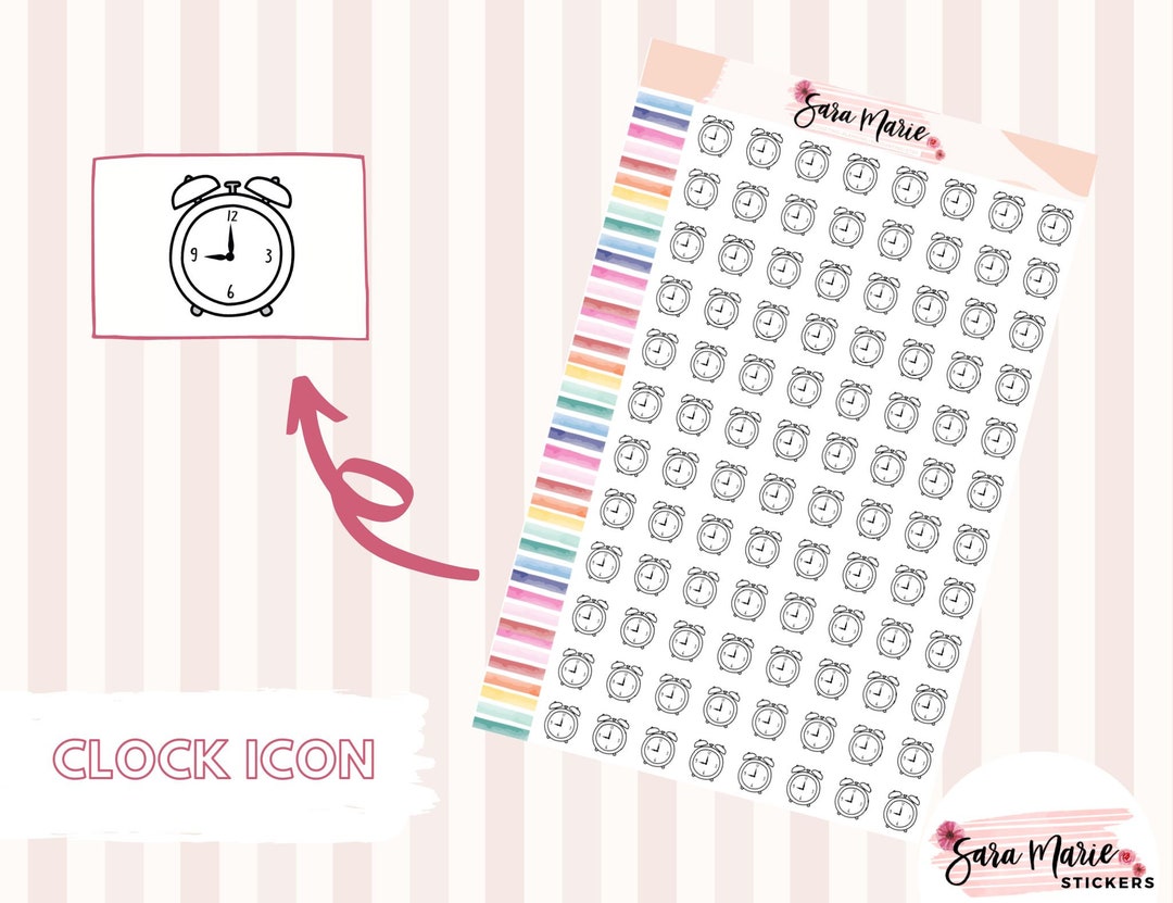 Neutral - Clock Icons - Etsy