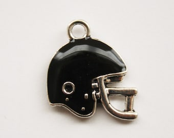 Football Helmet Charms Gold Brass Tone Small Football Helmet | Etsy