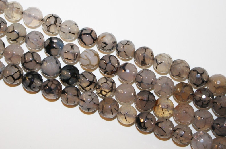 Agate Multi Color Black Clear Stone Beads Polished Agate - Etsy