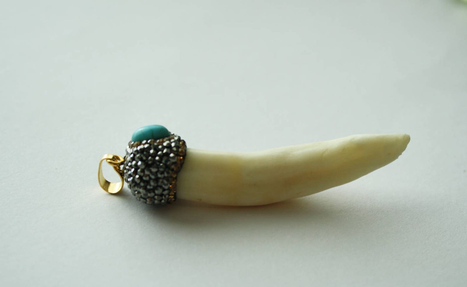 Tusk Pendant Pointed Tusk Tooth Pendant Necklace Charm | Etsy