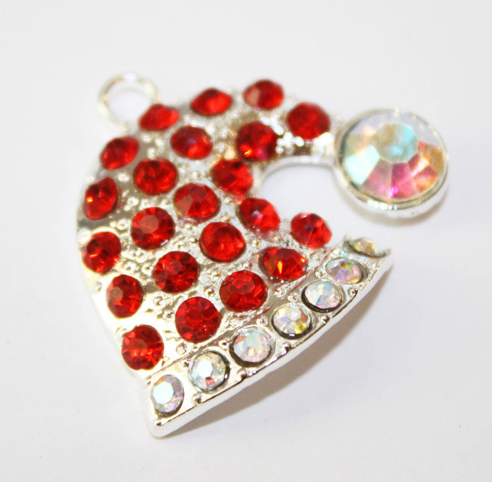 Christmas Santa Hat Charms Pendants Red Hats Rhinestone - Etsy