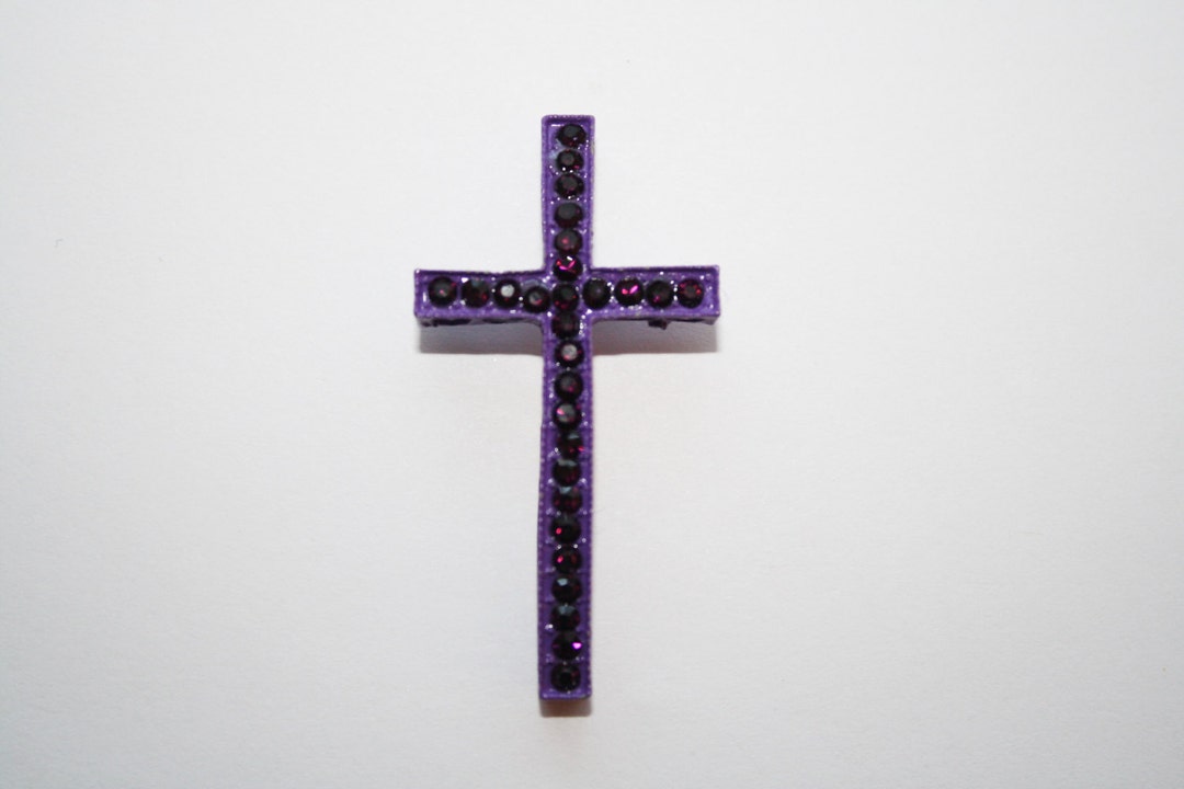 Cross, Purple, Sideways Cross, Curved, Connectors Link, With Purple ...