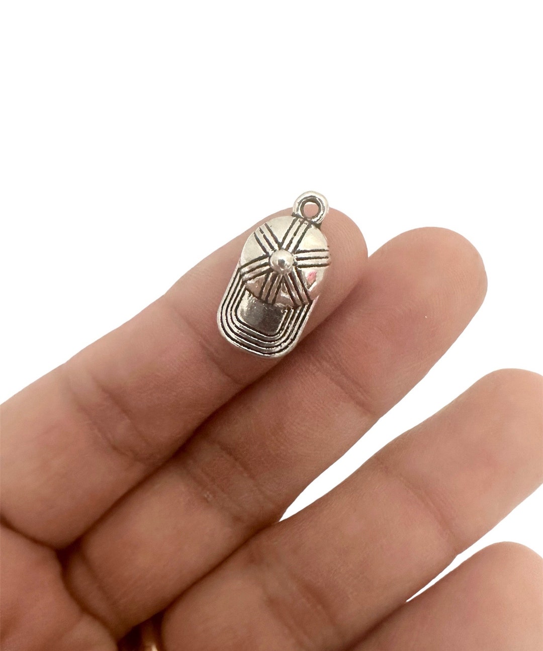 Baseball Cap 3D Silver Tone Charms 10ct - #086 - Etsy