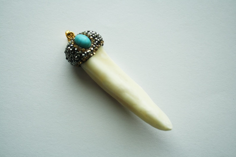 Tusk Pendant, Pointed Tusk, Tooth Pendant, Necklace Charm Crafts ...