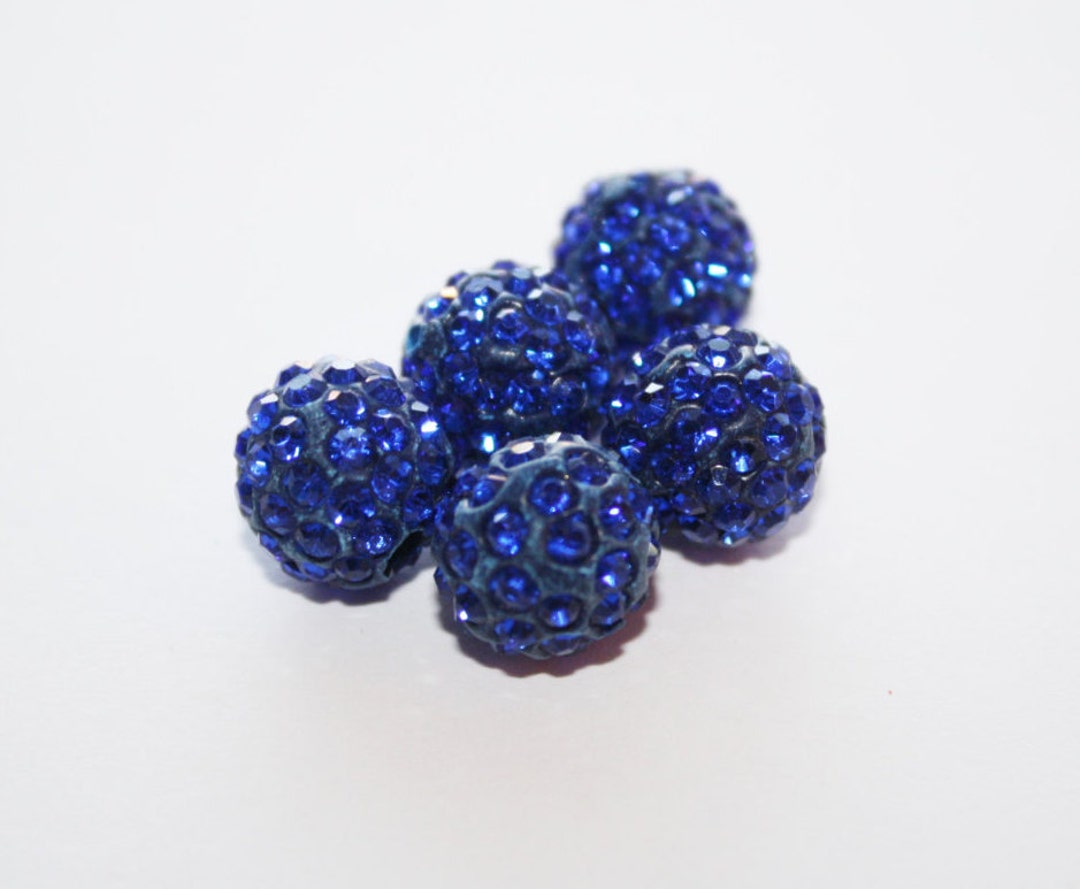 Shamballa Beads, Samballa Bracelet Beads, Polymer, Clay, Paved, Crystal ...