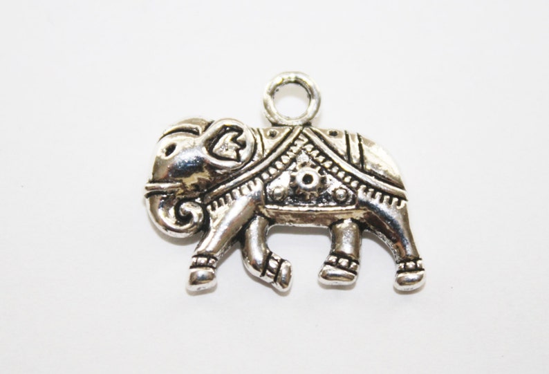 Elephant Charms Elephant Pendant Chrams Silver Elephant - Etsy