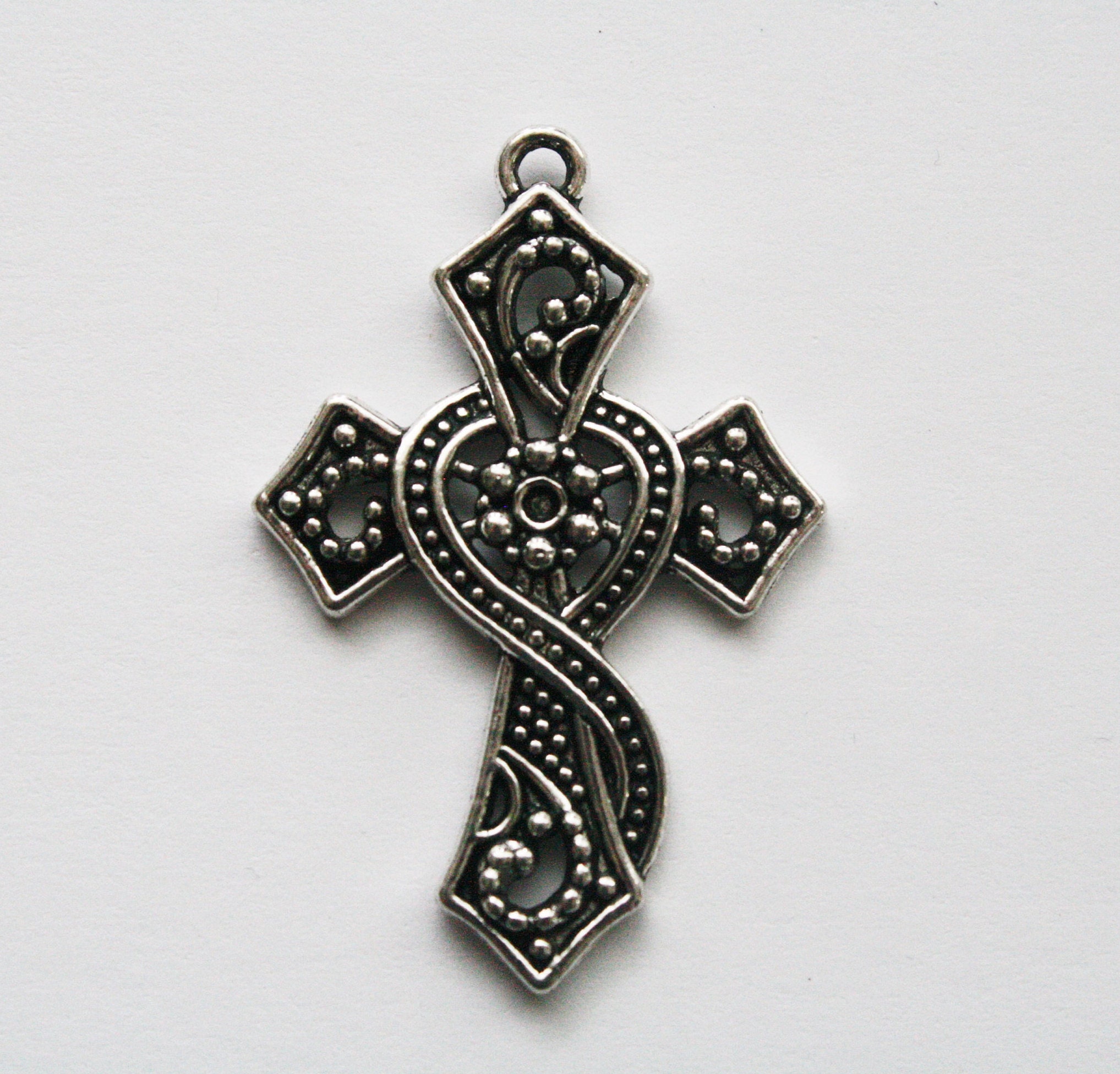 Silver Cross, Silver Cross Pendant, Cross Charms, Cross Pendant ...