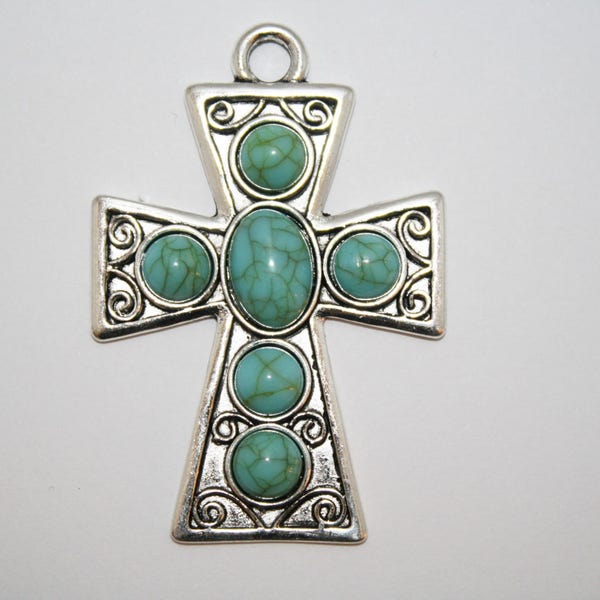 Turquoise Cross - Etsy
