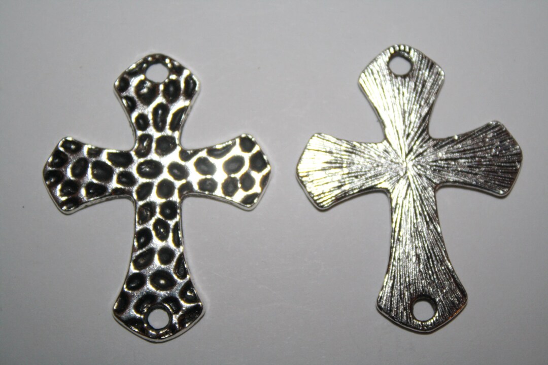 Cross Connector Link Sideway Cross Silver - 32x42mm - 3ct - #281 - Etsy
