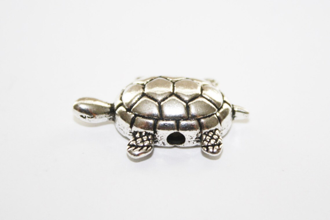 Turtle Spacer Charm, Turtle Pendant, Sea Charms, Bracelet Charms ...