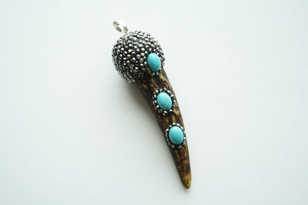 Tusk Pendant, Pointed Tusk, Tooth Pendant, Necklace Charm Crafts ...