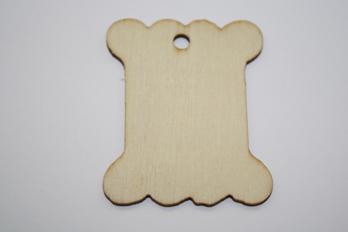 Wooden Chain Small Spool Bobbin Wood Ribbon Organizer Thread - Etsy