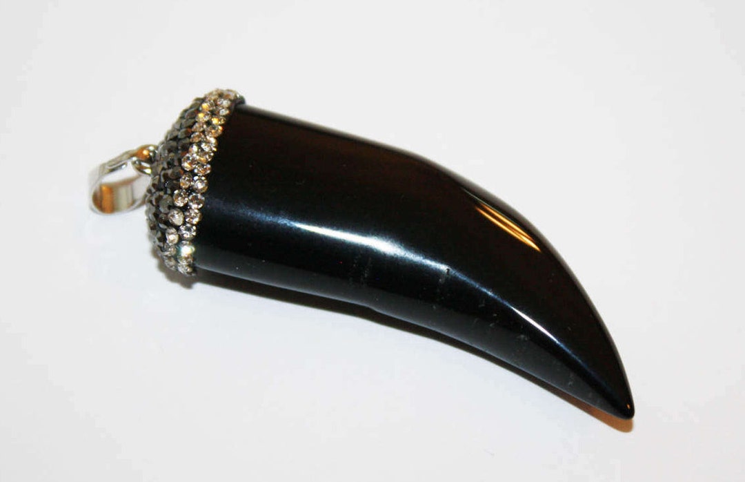 Tusk Pendant, Pointed Tusk, Tooth Pendant, Necklace Charm Crafts ...