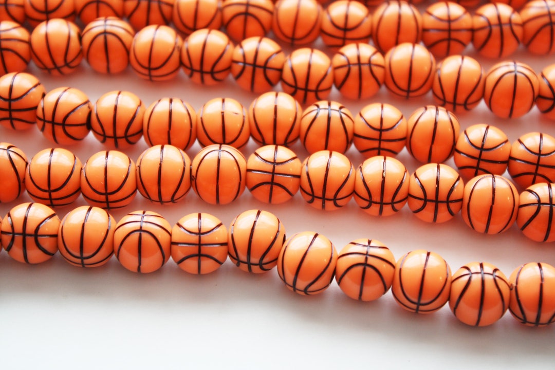 Basketball Beads, Basketball Charms, Ball Charms, 3-D Charm, Basketball ...
