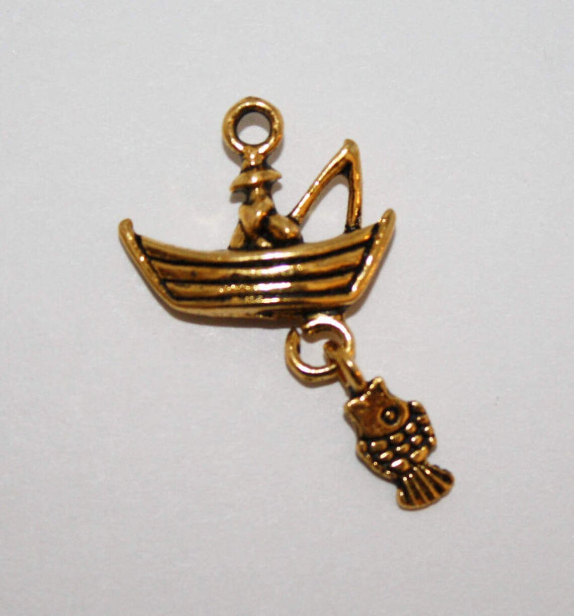 Fishing Charms Fishing Boat Charms Fisherman Charms Fish | Etsy