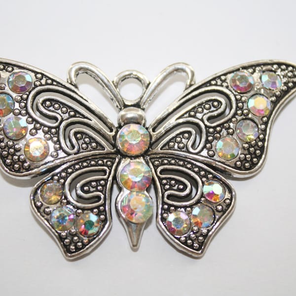 Rhinestone Butterfly - Etsy