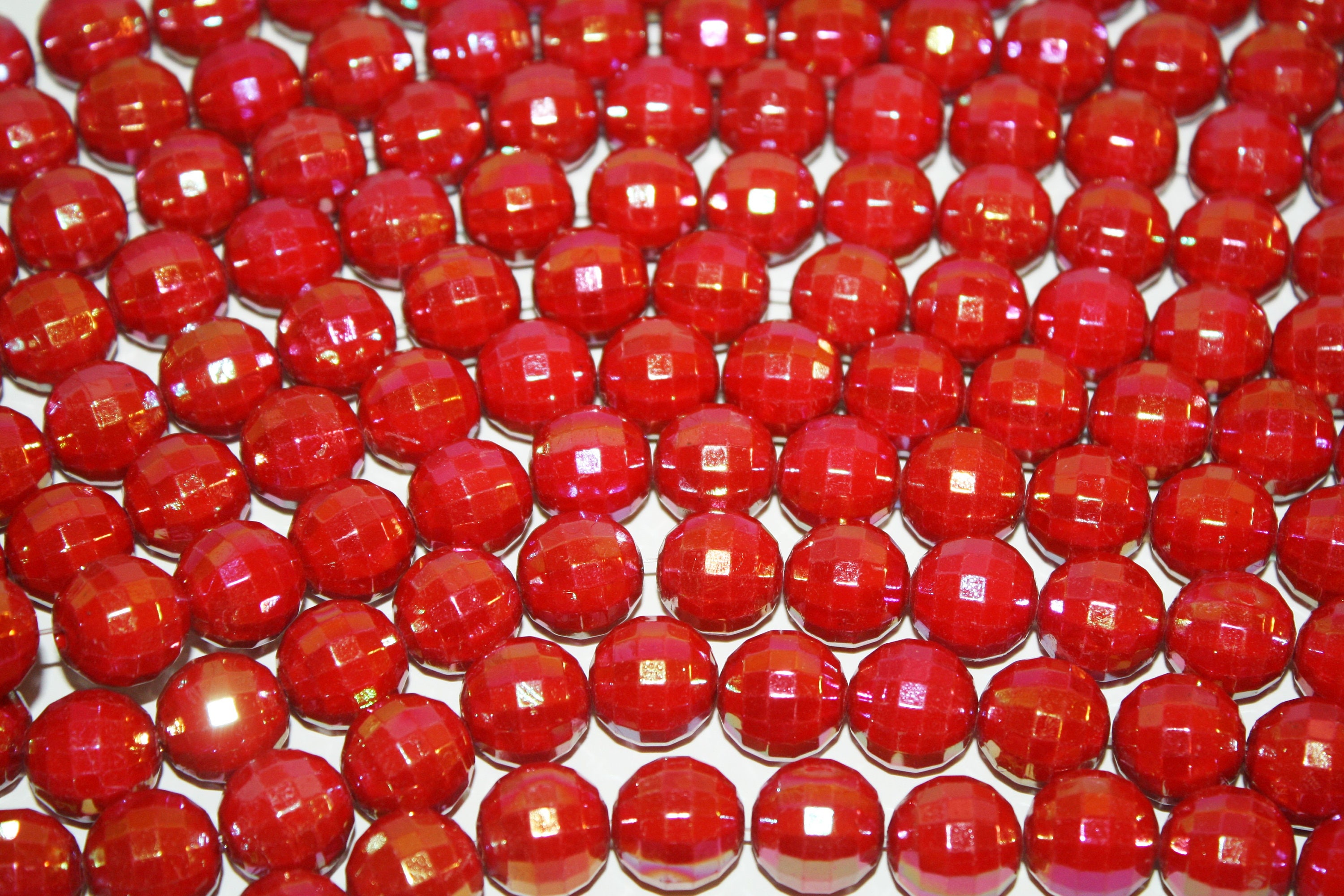 Red Disco Ball Chunky Acrylic Beads - 16mm - 20 Beads - D259 - Etsy