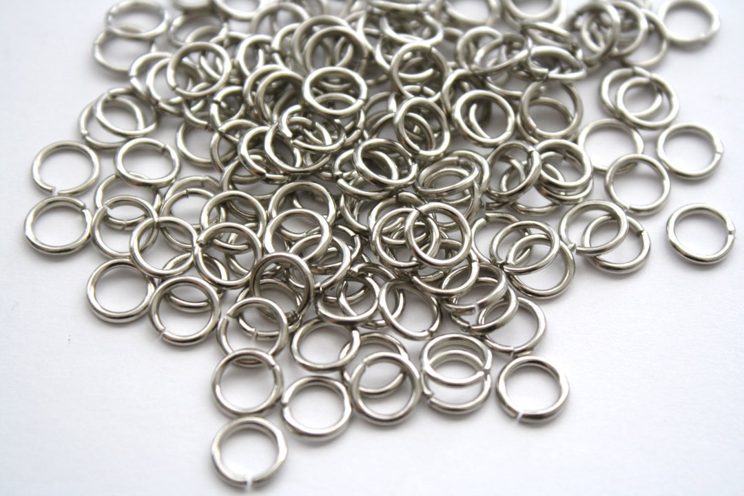 Antique Silver Open Jump Ring - 8mm - 100ct - 17ga - #215 - Etsy