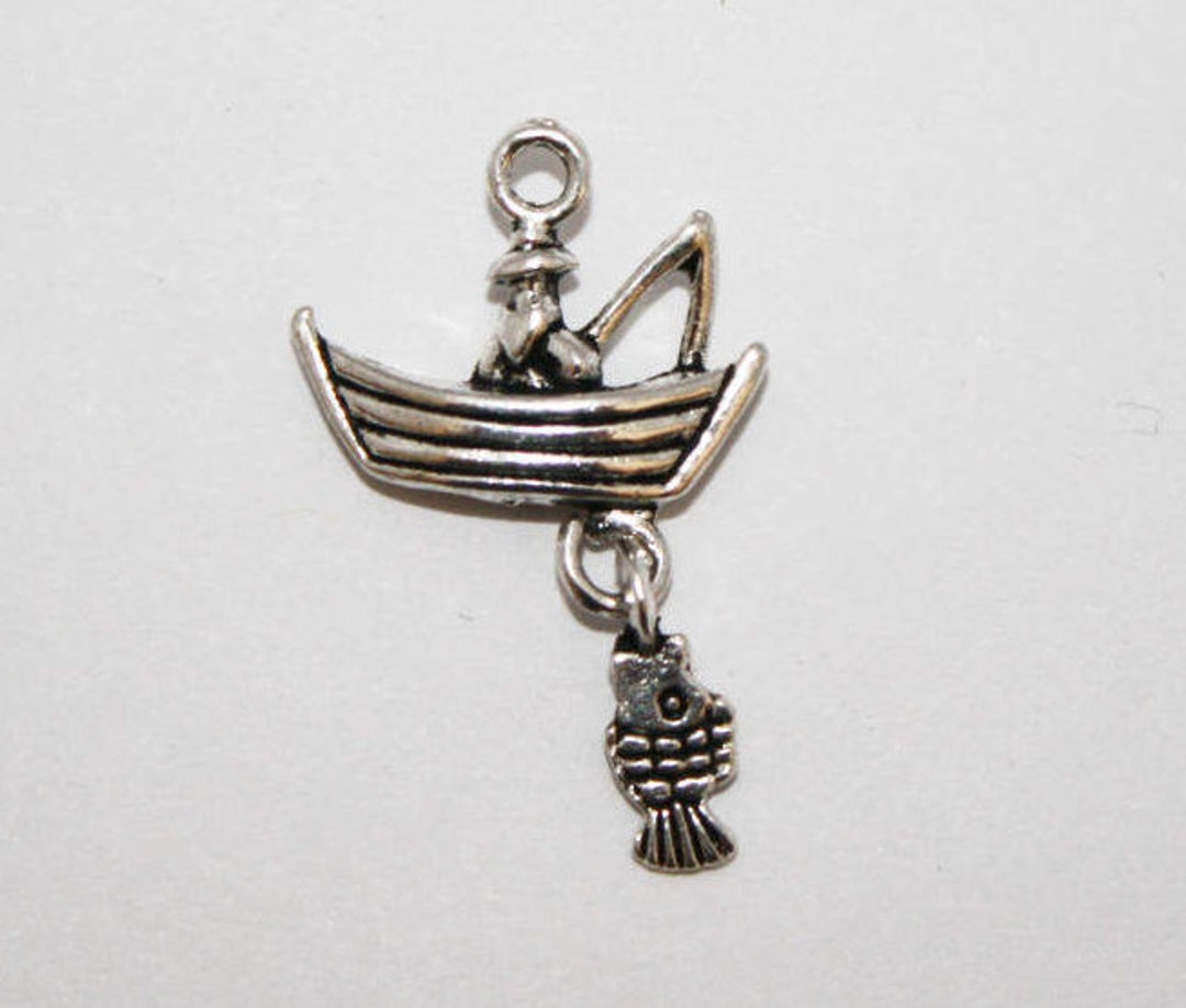 Fishing Charms - Fishing Boat Charms - Fisherman Charms - Fish Charms ...