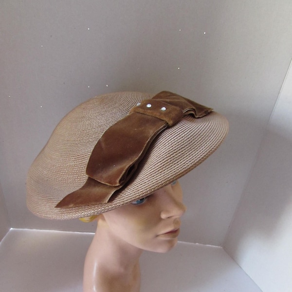 Straw Saucer Hat - Etsy