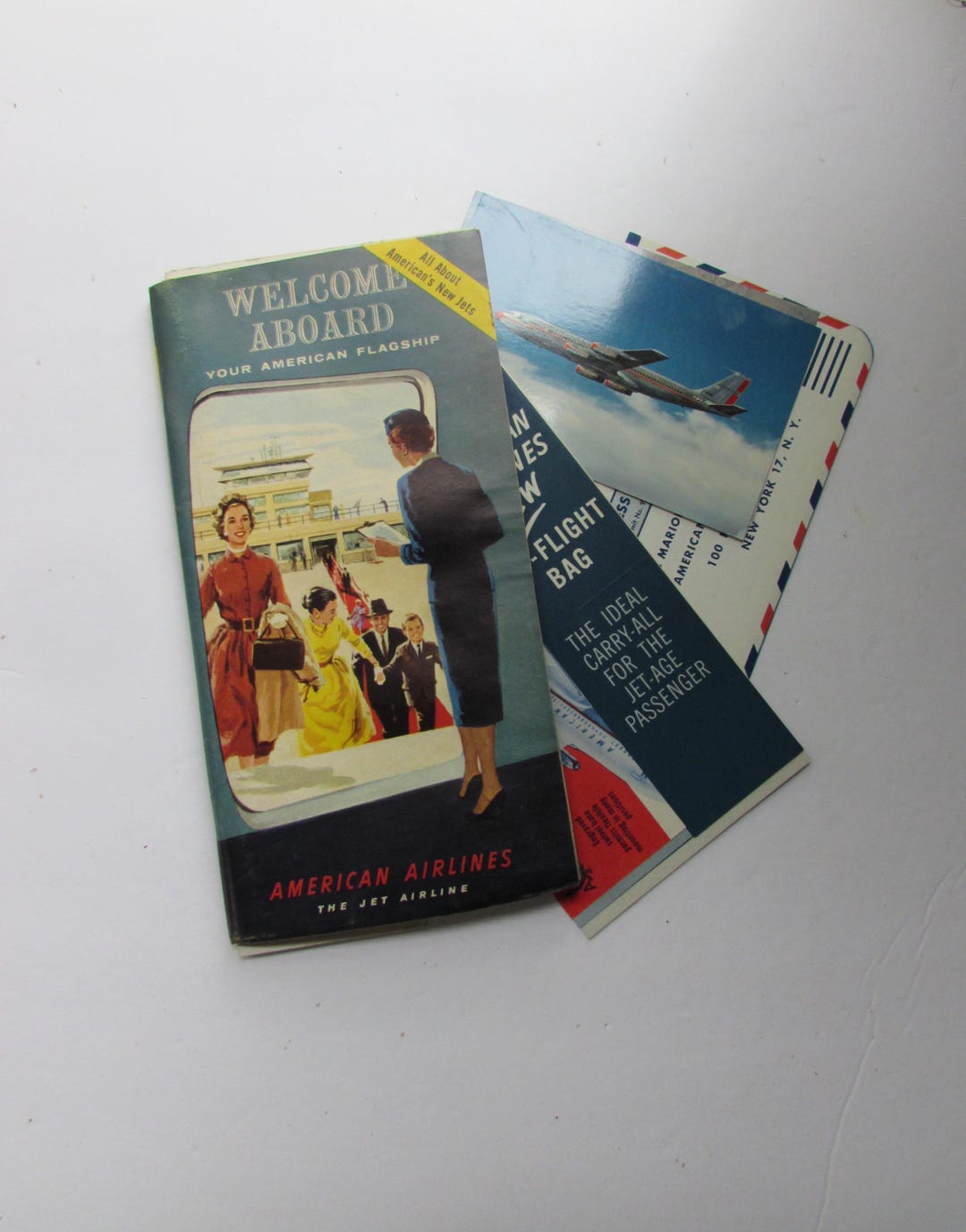 Aviation Memorabilia American Airlines Welcome Aboard 1959 Customer ...