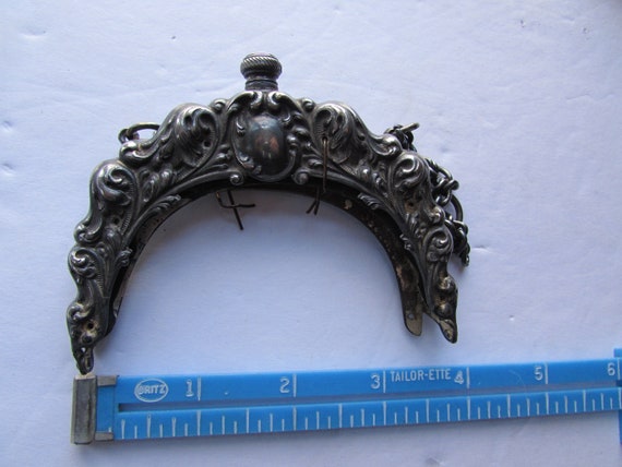 Antique Purse Frame Art Nouveau Style Repousse Design… - Gem