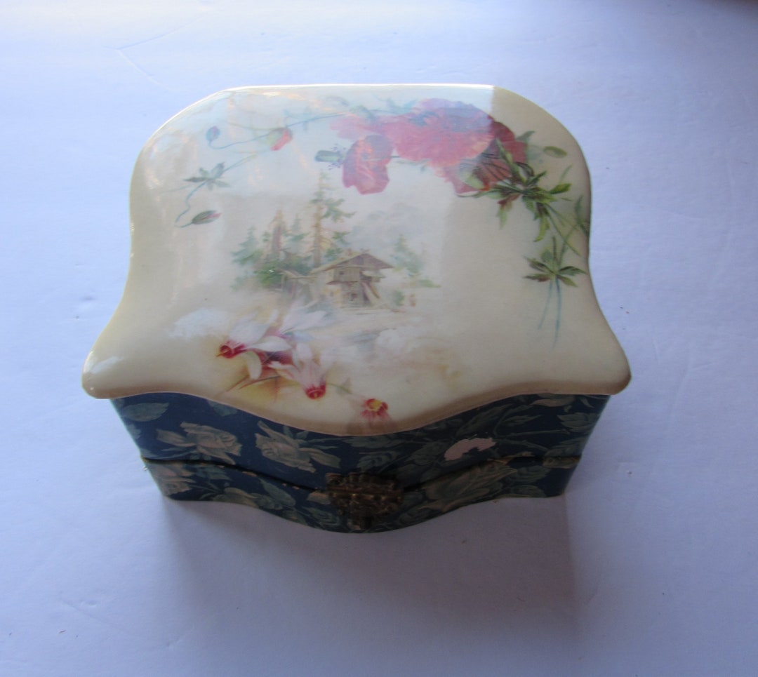 Antique Collar Box Vintage Celluloid Box Men's Accessories Early 20th ...