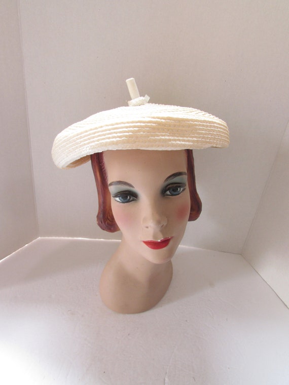 SALE Vintage Hat Mid Century Design Modified Mushroom… - Gem