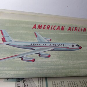 Airline Memorabilia American Airlines 1959 Issue Welcome Aboard Packet ...