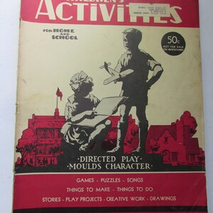 Vintage Magazines Children's Activities 1942 Era February March ...
