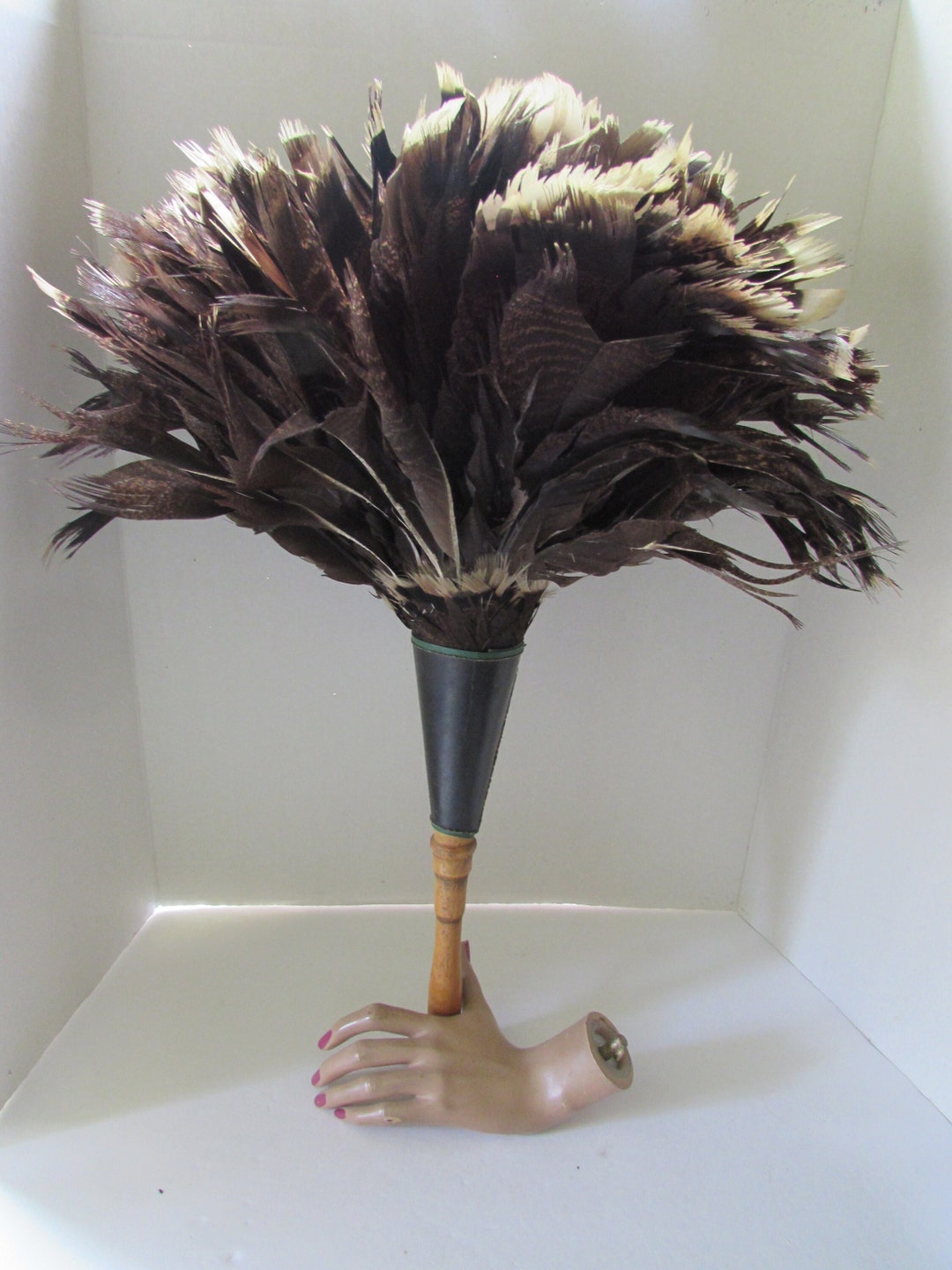 Antique Feather Duster Turkey Feather Early 20th Century Vintage ...