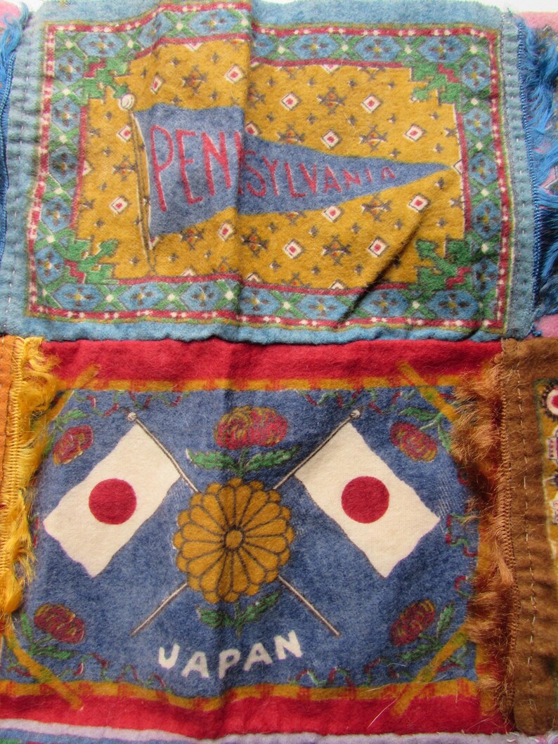 Antique Cigar Felts Flannel Flags Tobacco Premiums Hand Sewn Mat Dozen ...