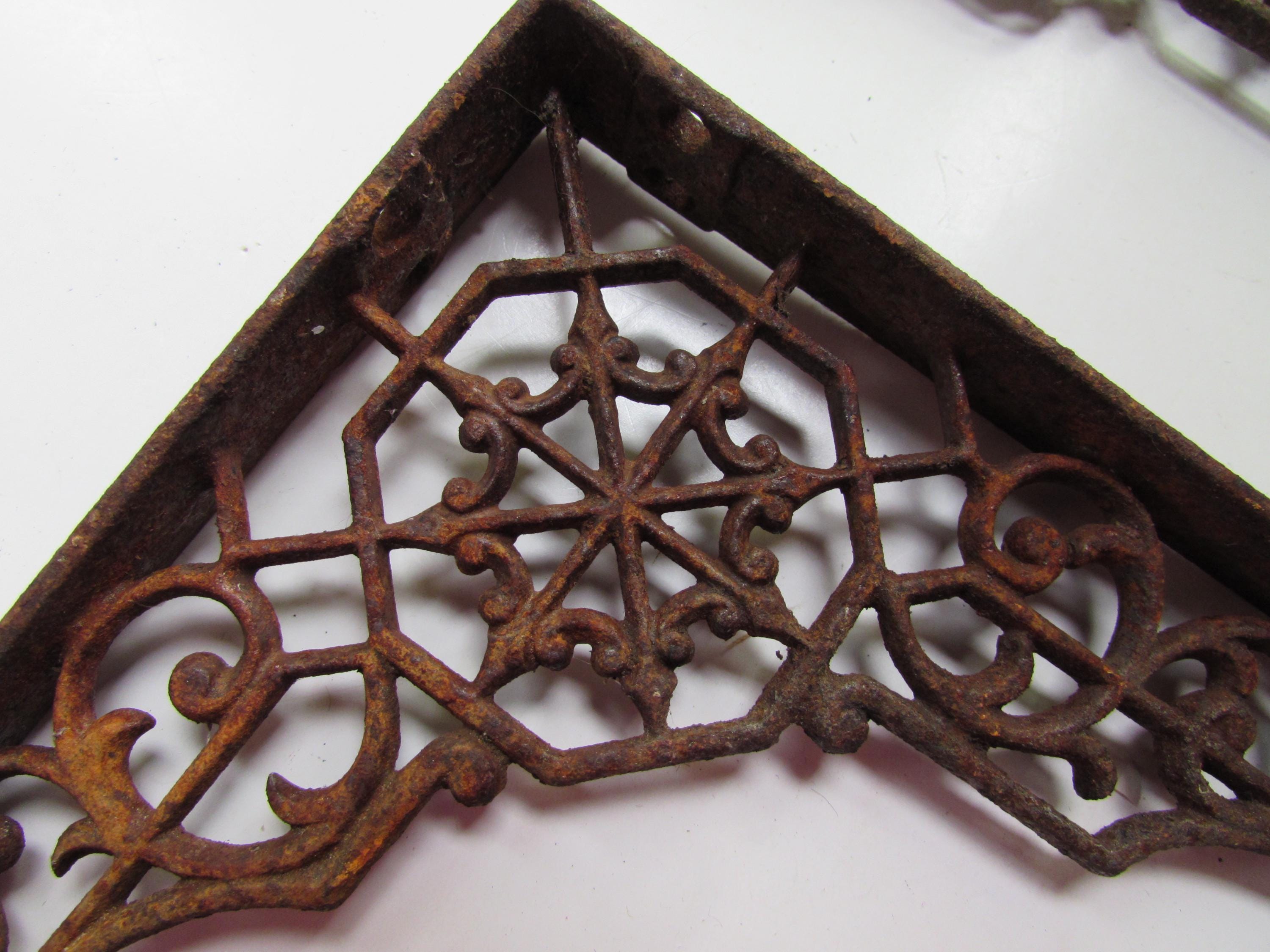 Antique Brackets Cast Iron Brackets Scrolled Design Early 20th Century ...