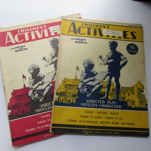 Vintage Magazines Children's Activities 1942 Era February March ...