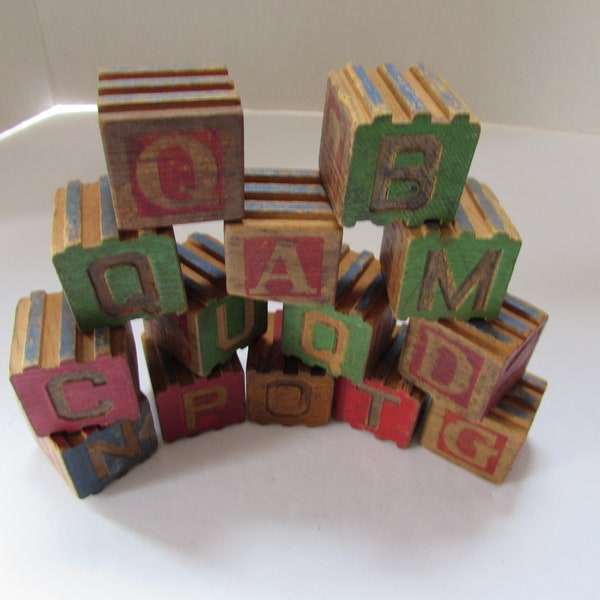 Ridged Alphabet Blocks - Etsy