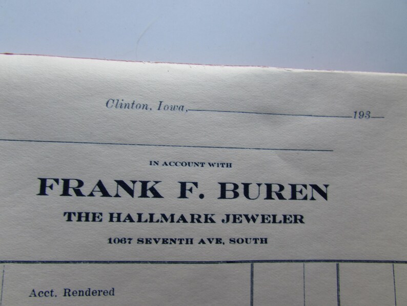 Vintage Receipts 1930 Era Tablet Store Receipts Unused Paper Receipts ...