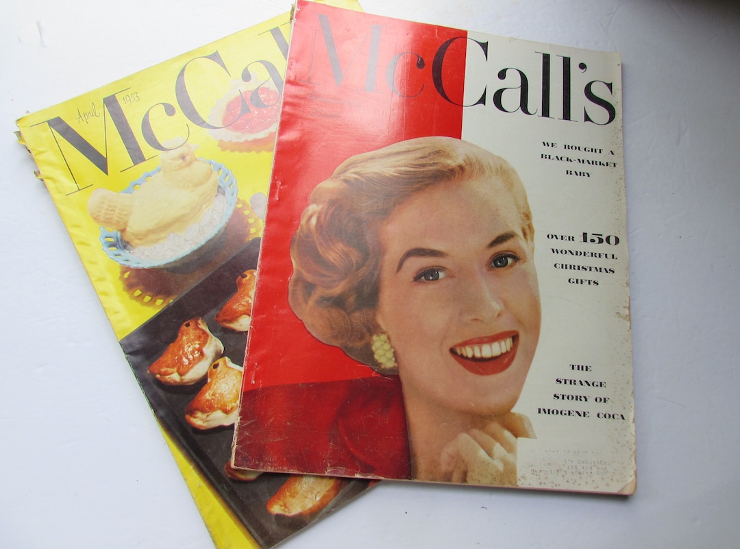 Vintage Magazines Mccall's Magazine November 1952 April 1953 Vintage ...
