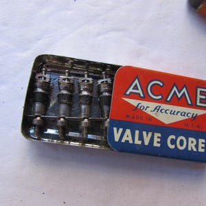 Vintage Tins Advertising Tins Valve Cores Acme Company Victor Automotive Vintage Automobilia ...