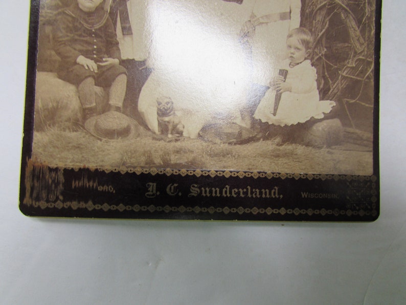 Antique Cabinet Card Victorian Era Photo Family Portrait Mid 19th ...