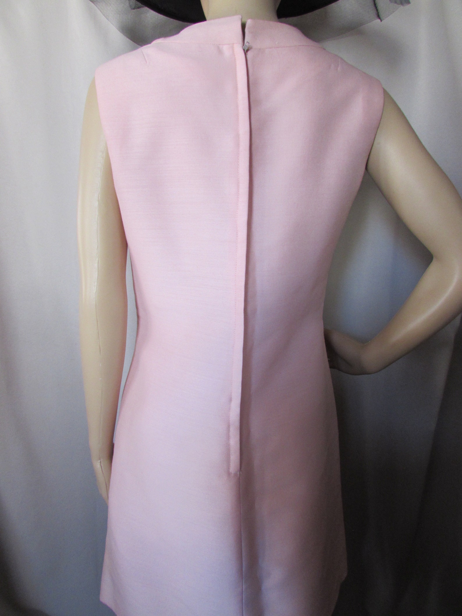 Vintage Dress Pink Sheath Spring Dress Summer Dress Sleeveless Dress ...