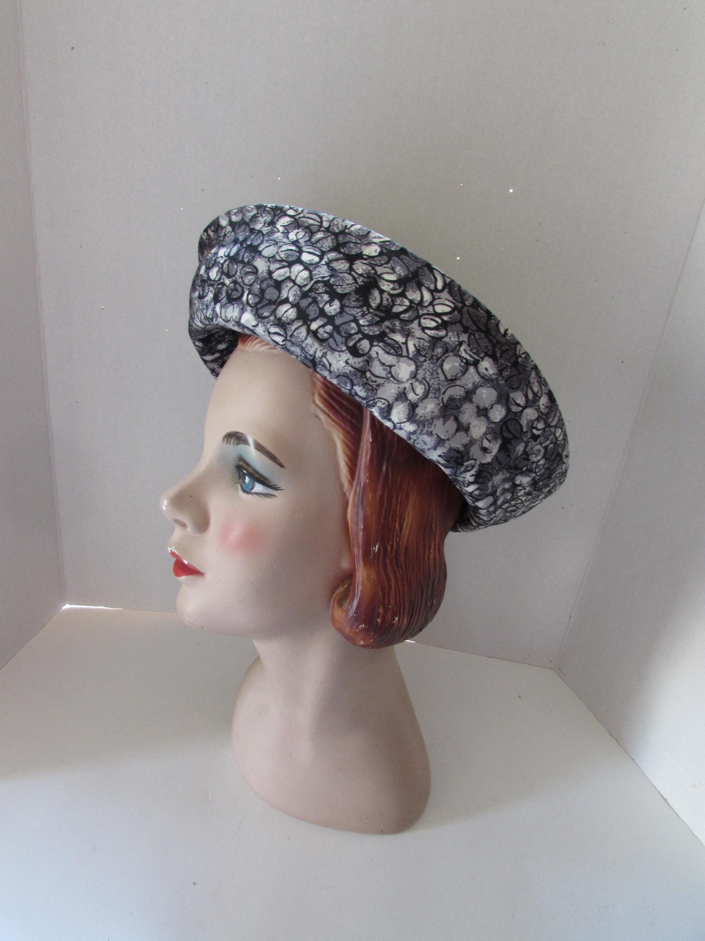 Vintage Hat Breton Style Utah Tailoring Mills Shades of Gray Silky ...