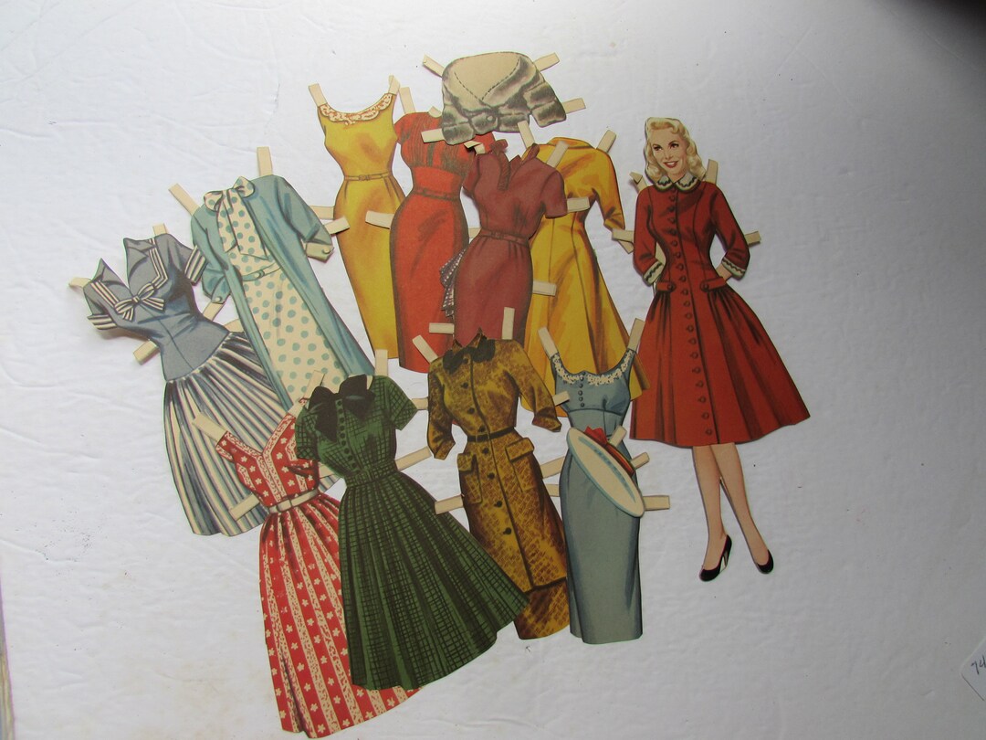 Paper Dolls Janet Leigh Movie Star 1957 Date Vintage Fashions Vintage ...